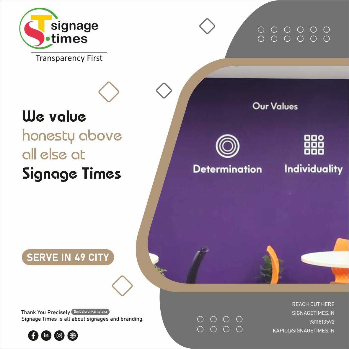 Indoor & Outdoor Display Signage Experts in Noida