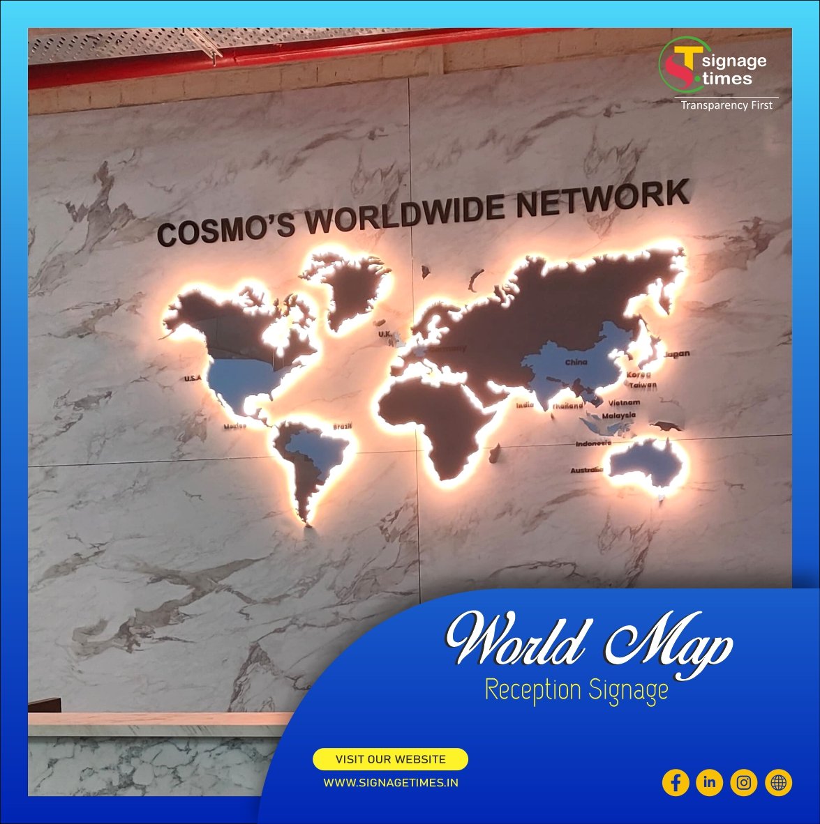 Best Office Signage Board Design for Reception 2026